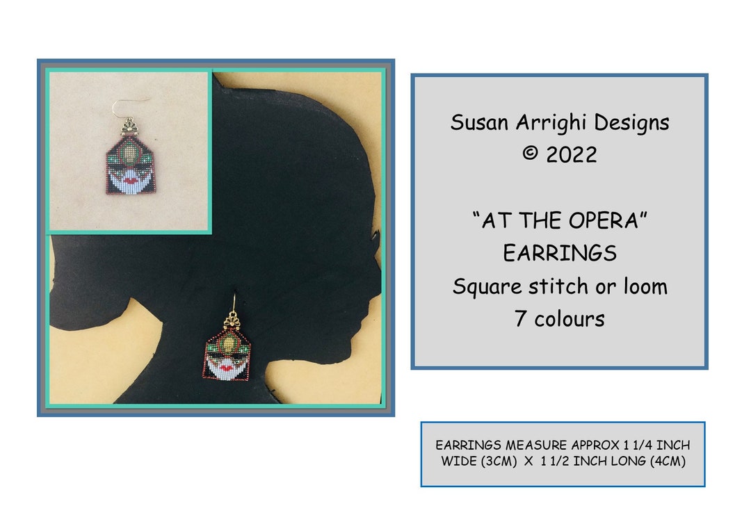 AT THE OPERA Square Stitch or Loom Beading Pattern - Etsy