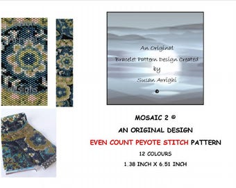 Shell Pattern Peyote Stitch Even Count Beading Pattern | Etsy