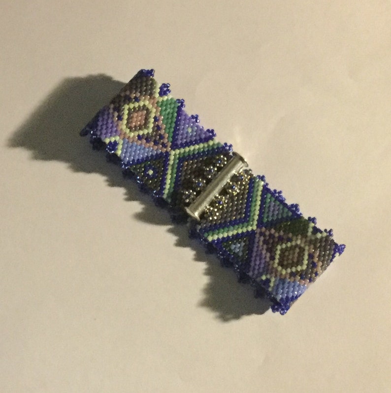 GEO 2 Peyote Stitch ODD Count Beading Pattern - Etsy