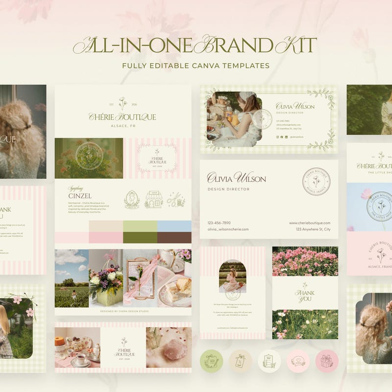 Cottagecore Branding Kit - Etsy