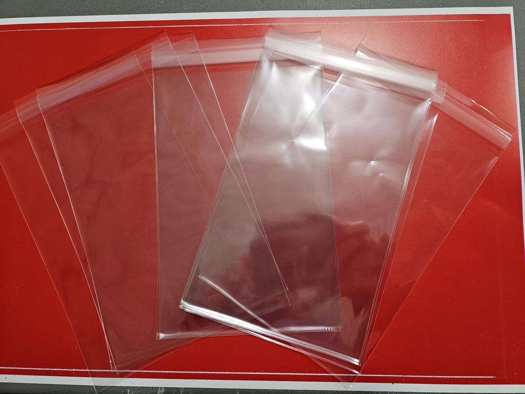 250 6x9 Clear Cellophane Plastic Self Seal Poly Bags 1.2 Mil Postcard ...