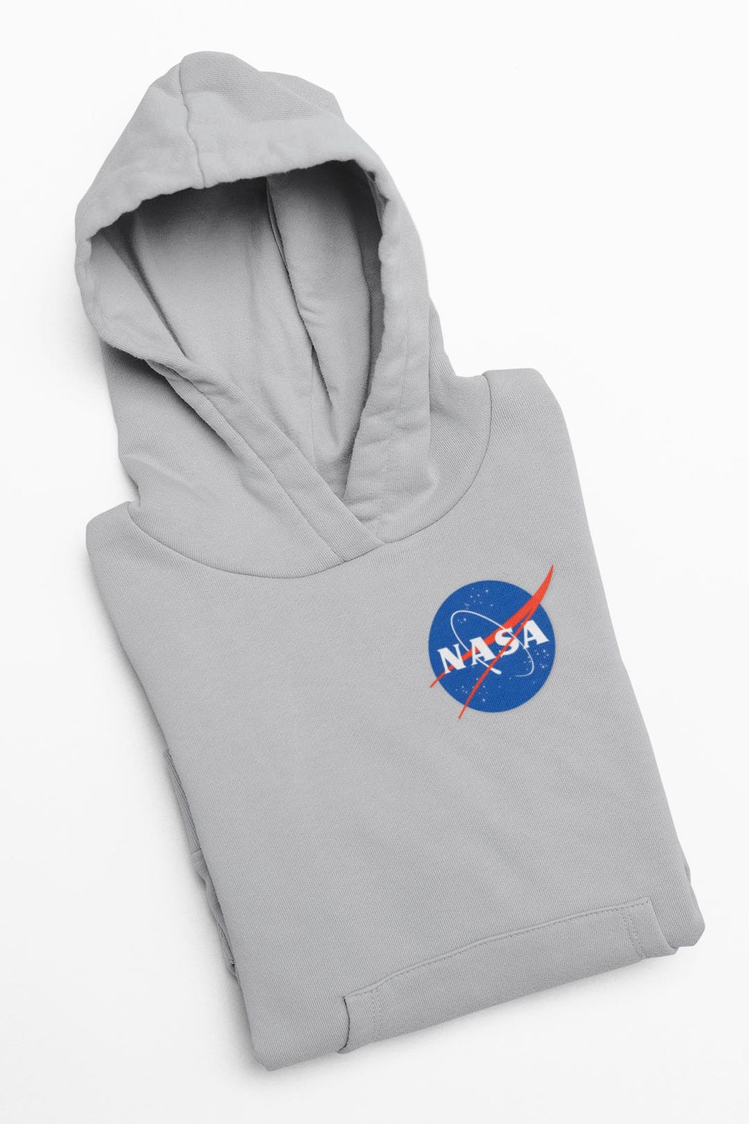 UNISEX NASA Pocket Logo Hoodie - Classic Space Agency Meatball Graphic ...