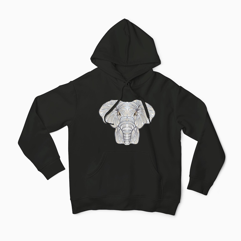 UNISEX Mandala Elephant Hoodie - Boho Tribal Yoga Spiritual Animal ...