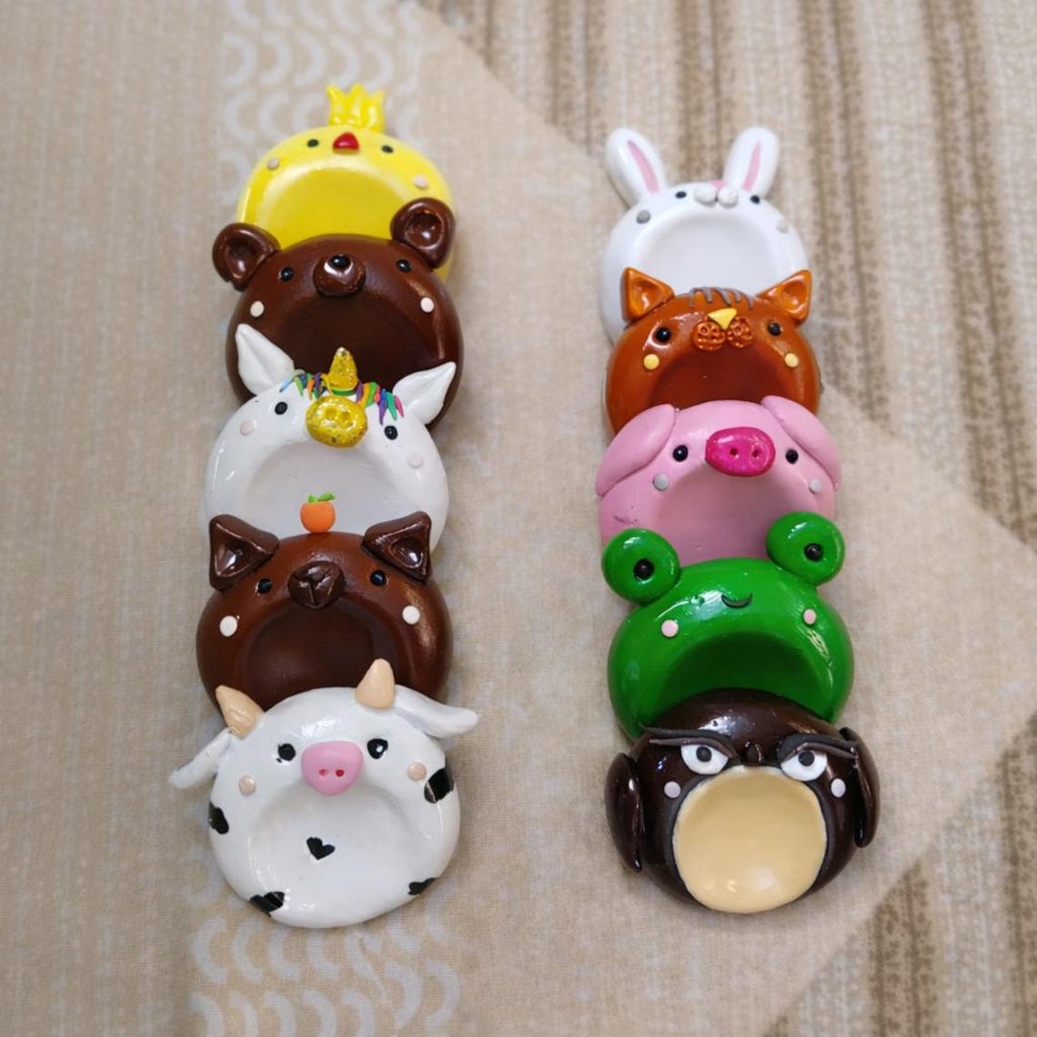 Handmade Animal Worry Stones, Clay Fidget Stones for Stress Relief ...