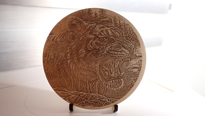 Engraved Round Wood Plaque – Laser Engraved Art, Home Decor, Rustic ...