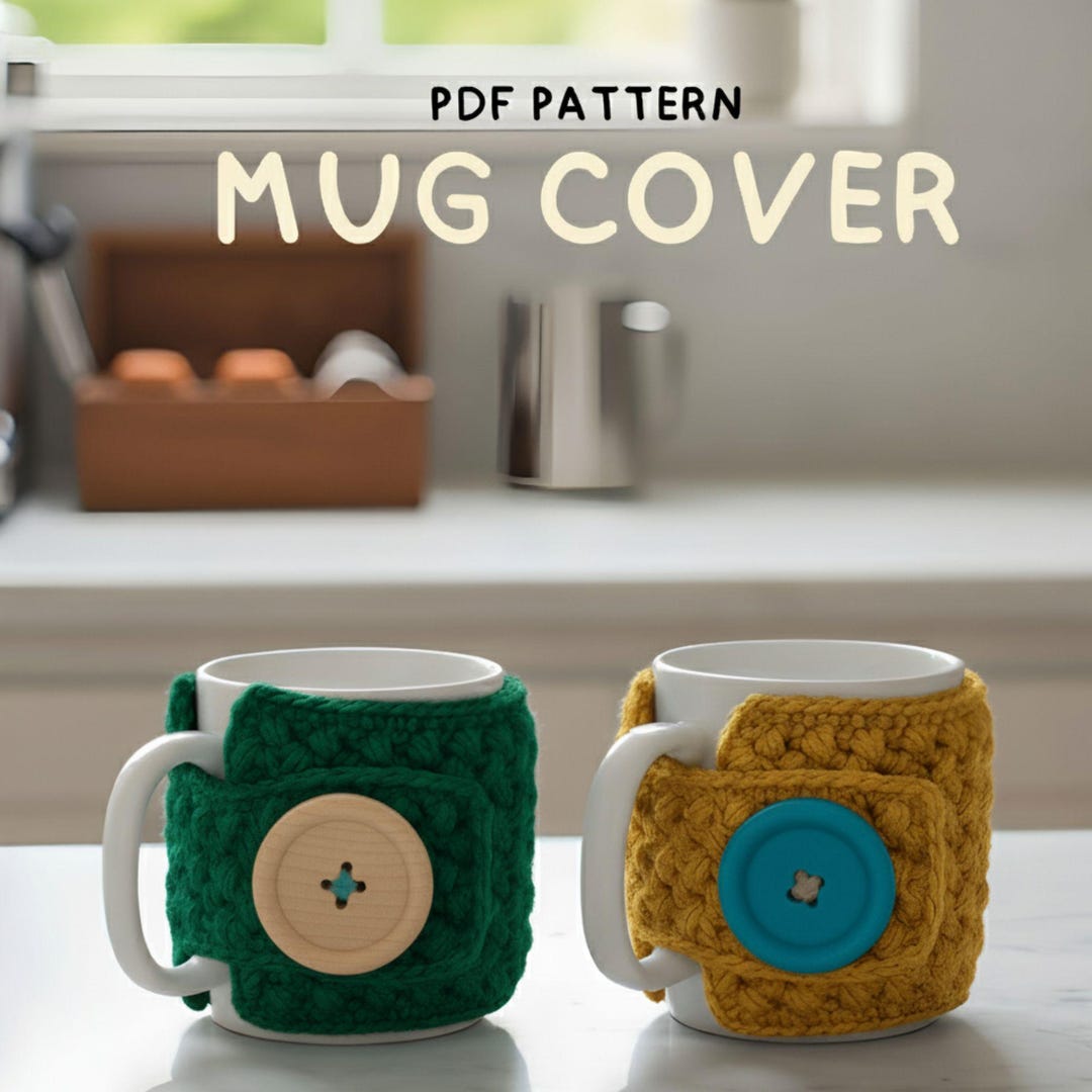 Crochet Mug Cozy Pattern PDF, Quick Crochet Mug Cover, Coffee Cup Wrap ...