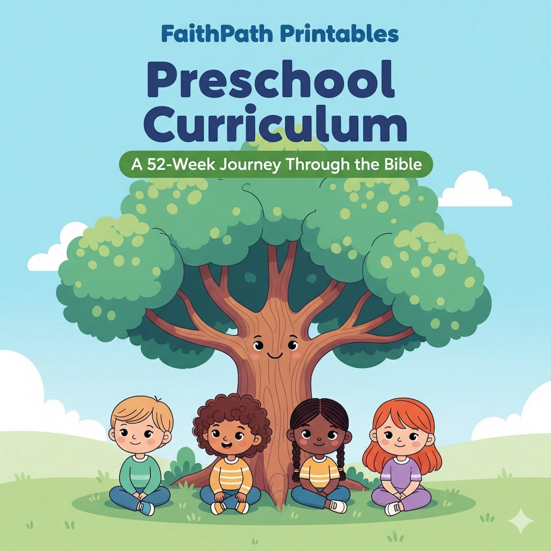 Preschool Bible Curriculum: 52 Weeks Open-and-go Printable Lessons ...