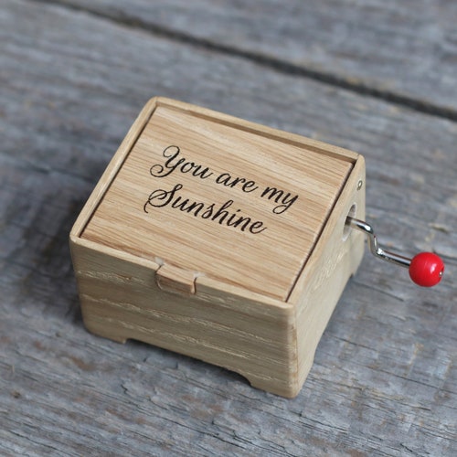 Personalized You Are My Sunshine Music Box Add Name Hand Made | Etsy