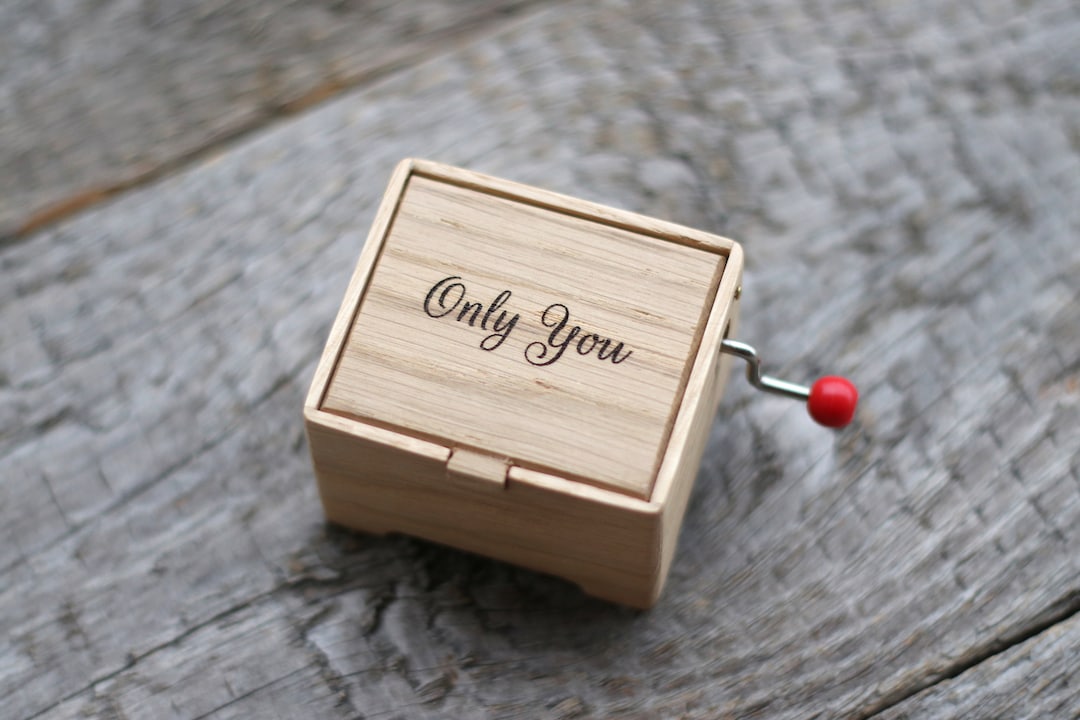 Only You Hand Cranked Music Oak Wood Box - Etsy