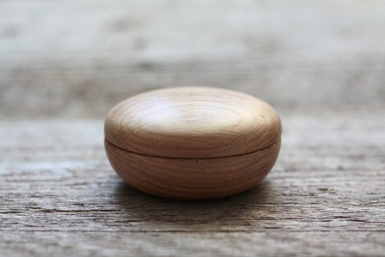 Oak Wood Box Round Box Small Box for Trinket Box for Jewelry - Etsy