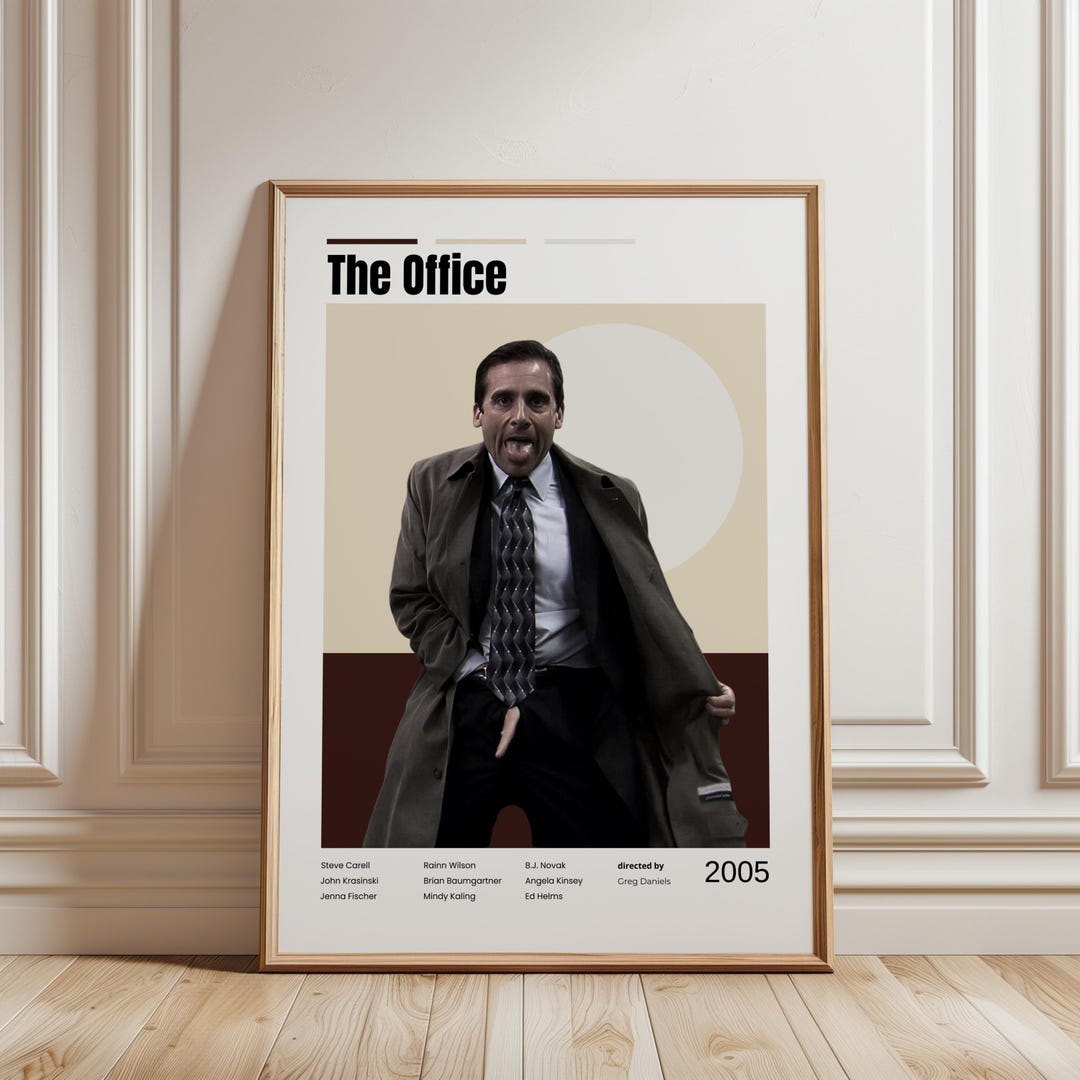 Poster the Office Retro/minimalist Matte Vertical - Etsy