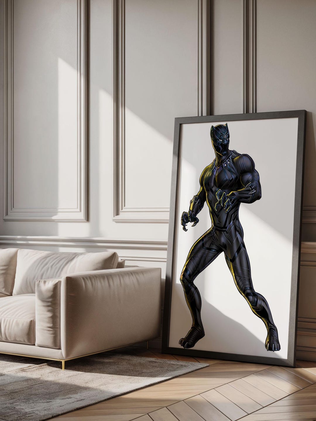The Midnight Guardian Wall Art | Modern Hero Printable Decor - Etsy