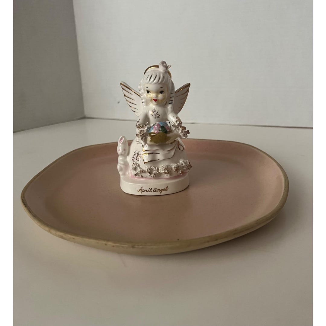 Vintage NAPCO April Angel Figurine Ceramic Japan Easter Spring Decor - Etsy