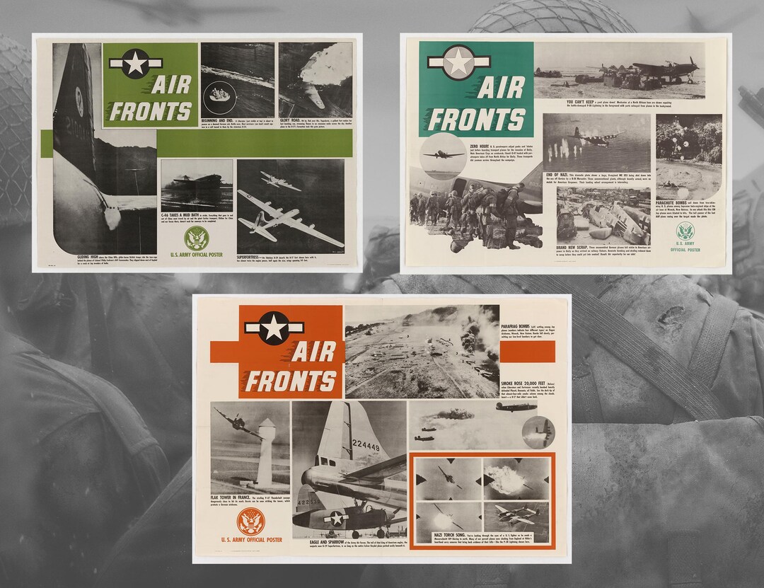 WW2 Propaganda Posters - Air Fronts Pack - Very High Quality Digital ...