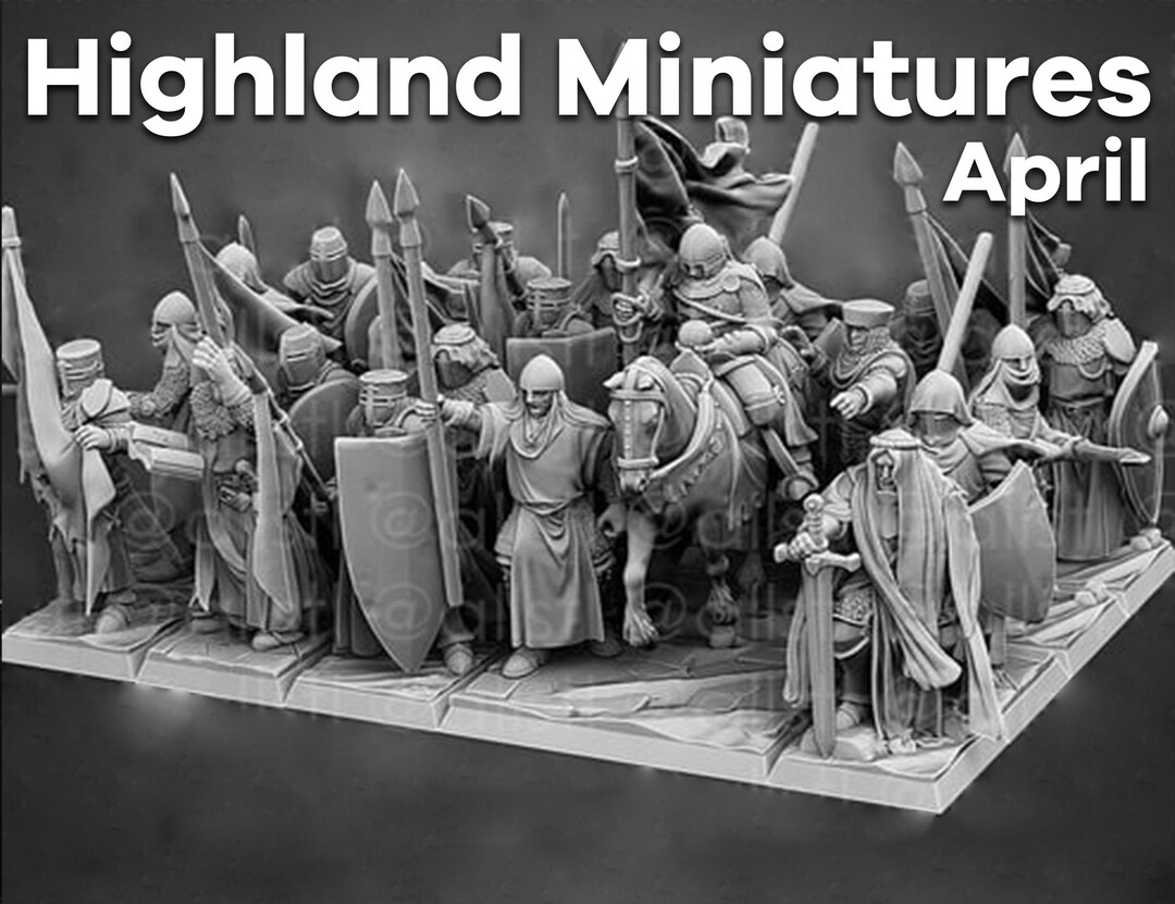3D STL Highland Miniatures April Release Miniatures Pack - 3d Stl Pack ...