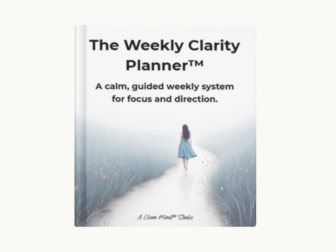 Weekly Clarity Planner Printable | Calm Planning for Overwhelmed Women ...
