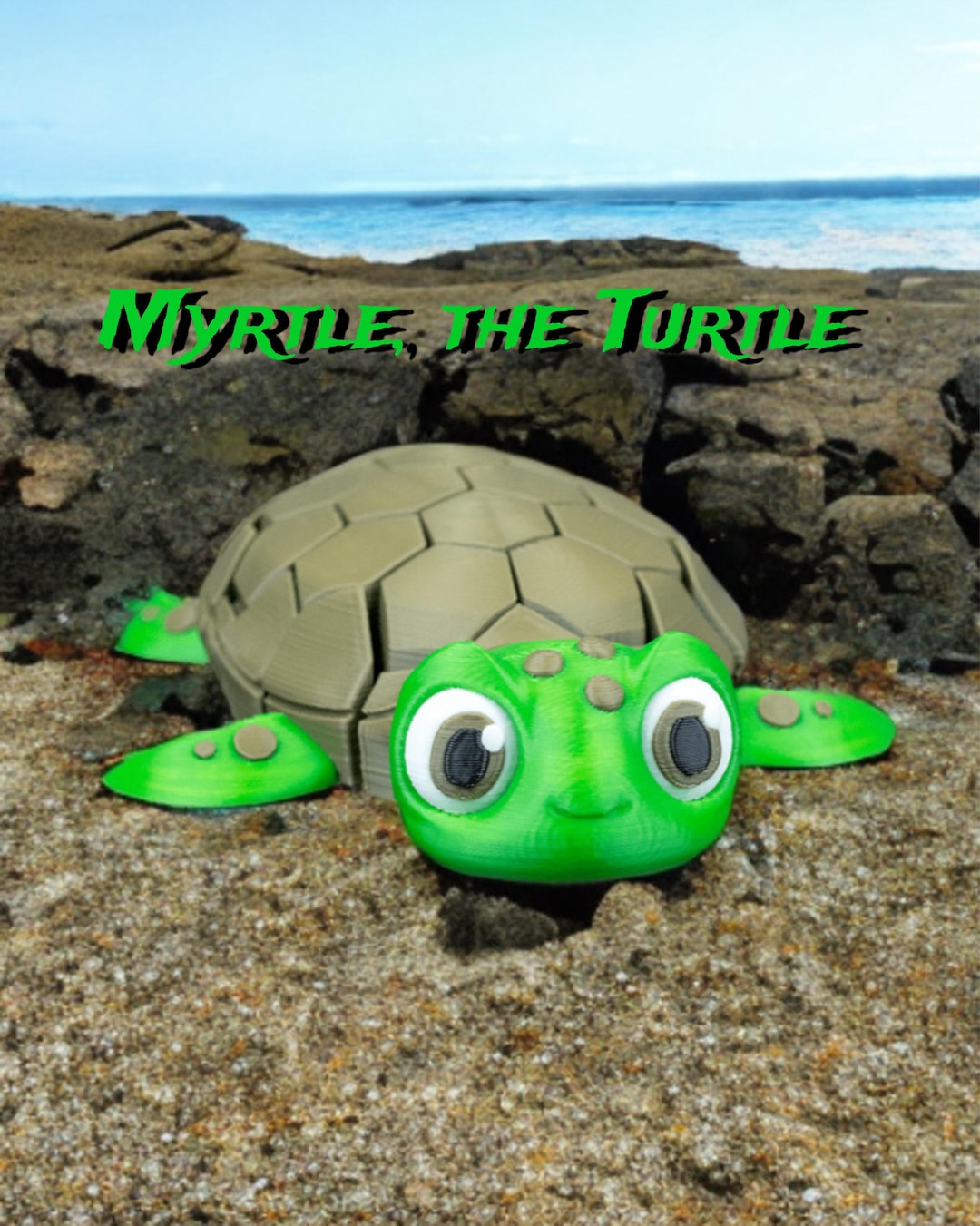 Flexi Myrtle the Turtle (pure Joy) - Etsy