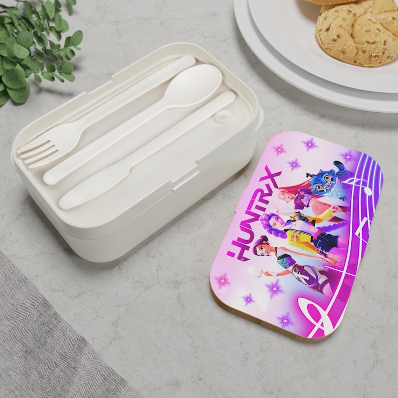 K-pop Demon Hunters Bento Lunch Box | Huntrix Lunchbox | Kids Anime ...