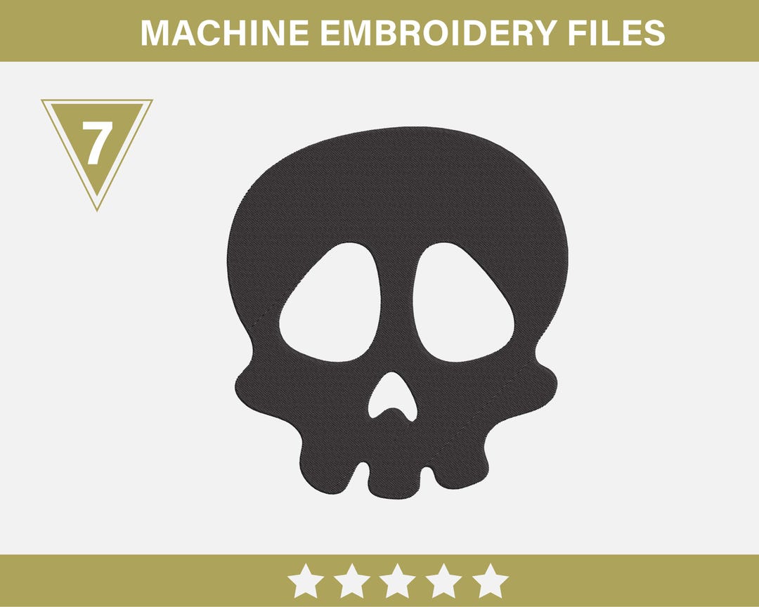 Skull Machine Embroidery Design Mini Small Skull Machine Embroidery ...