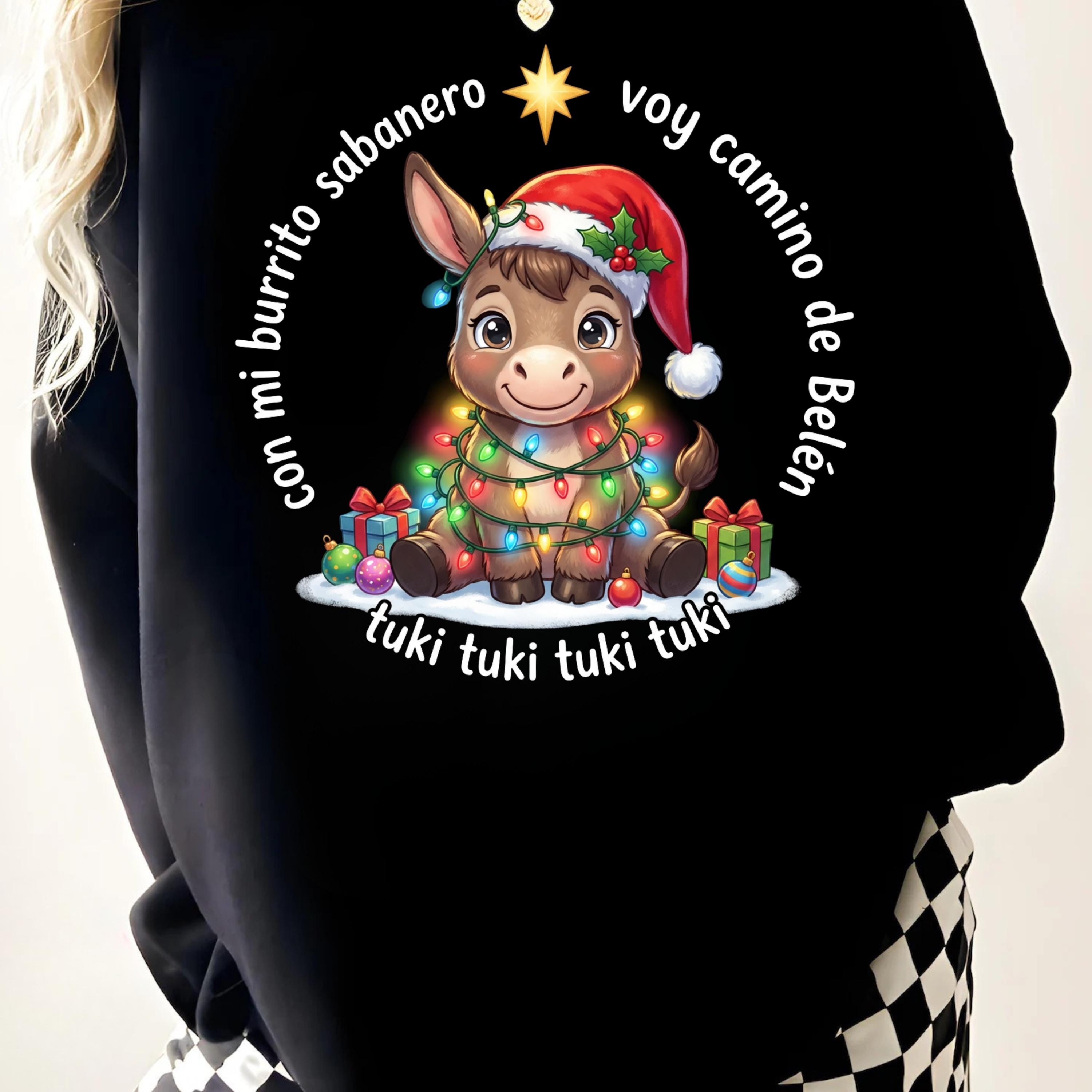 Burrito Sabanero Christmas PNG, Latin Holiday Donkey (digital Download ...