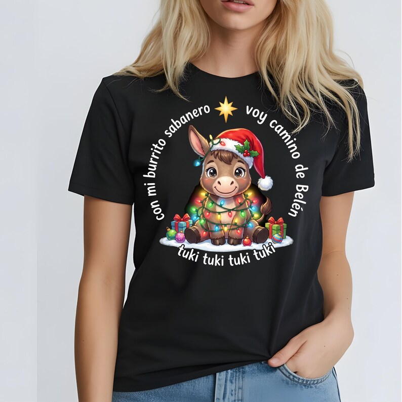 Burrito Sabanero Christmas PNG, Latin Holiday Donkey (digital Download ...