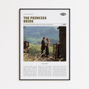 The Princess Bride, Rob Reiner, Retro Movie Poster, Custom Movie Poster ...