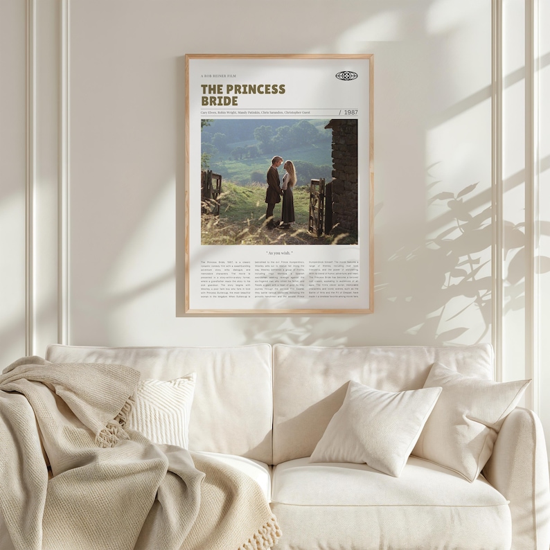 The Princess Bride, Rob Reiner, Retro Movie Poster, Custom Movie Poster ...