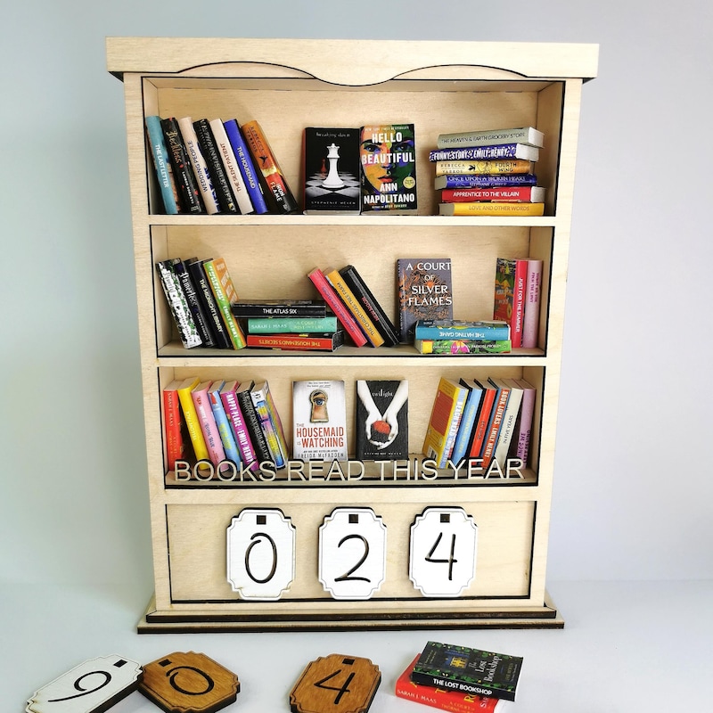 Mini Bookcase Wood - Etsy