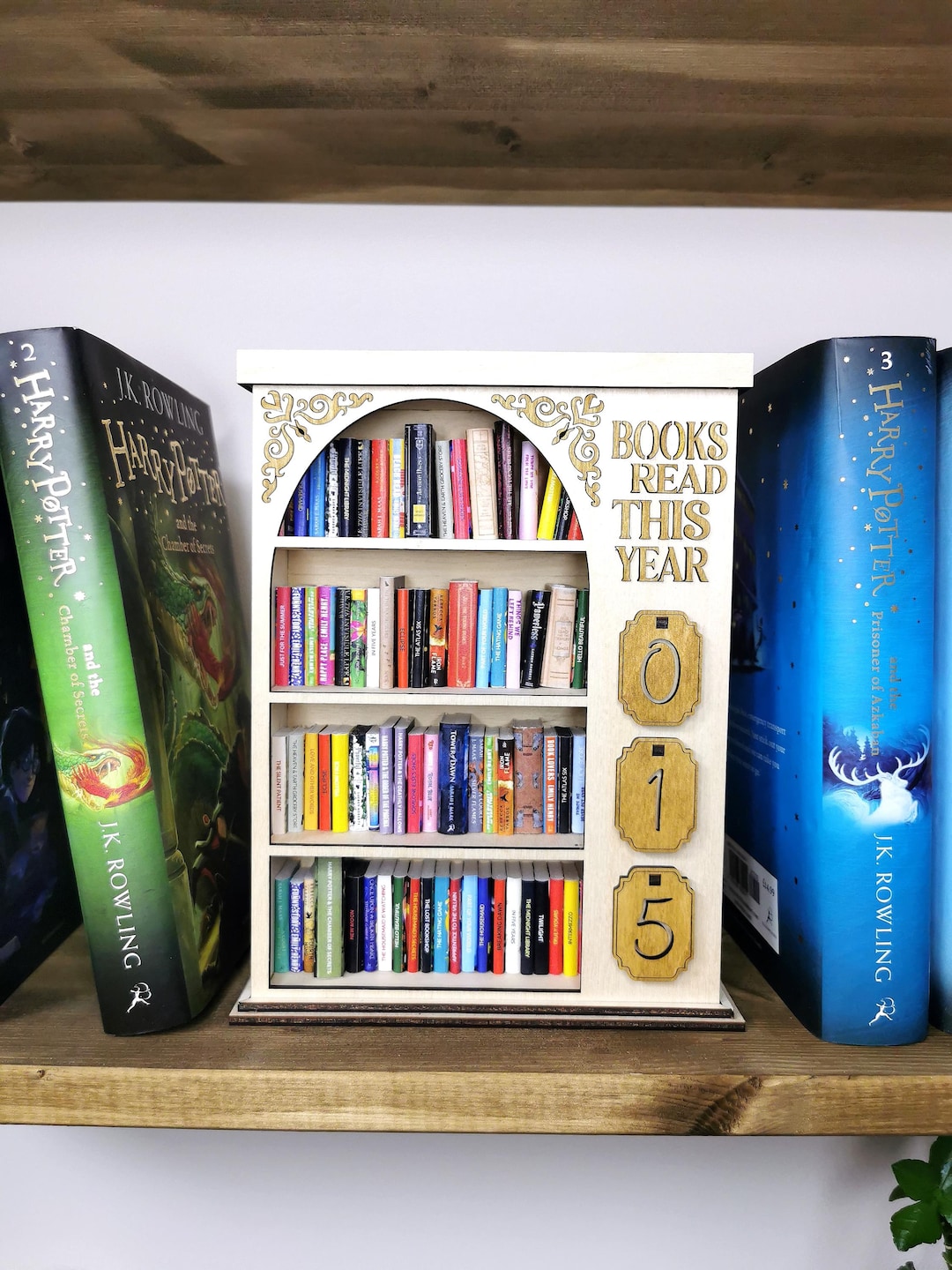 Mini Bookshelf Files With Read Books Tracker - Etsy