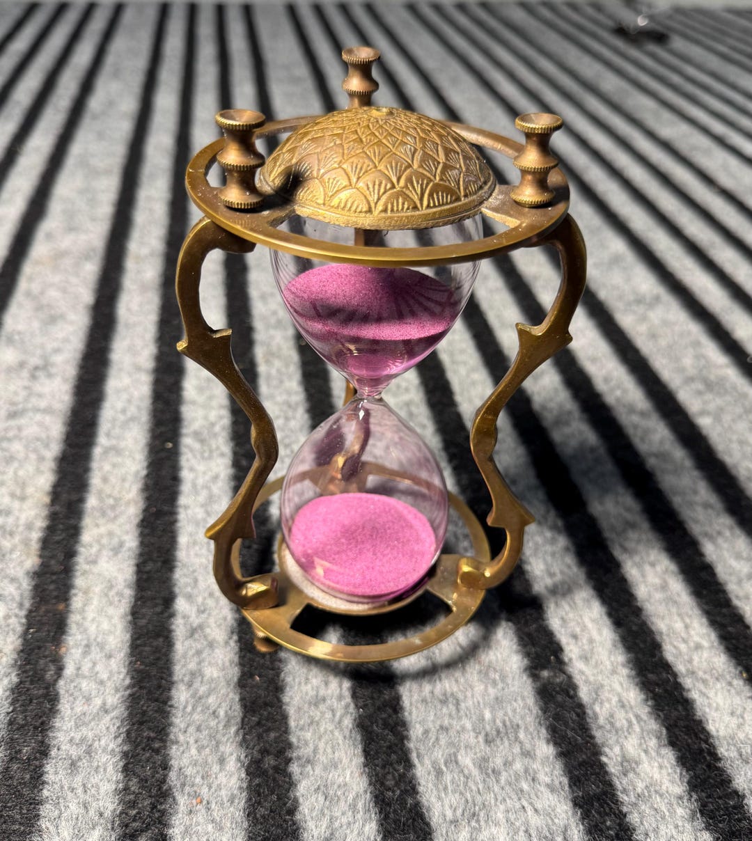 Antique Brass Sand Timer Vintage Hourglass Timepiece Nautical Maritime ...