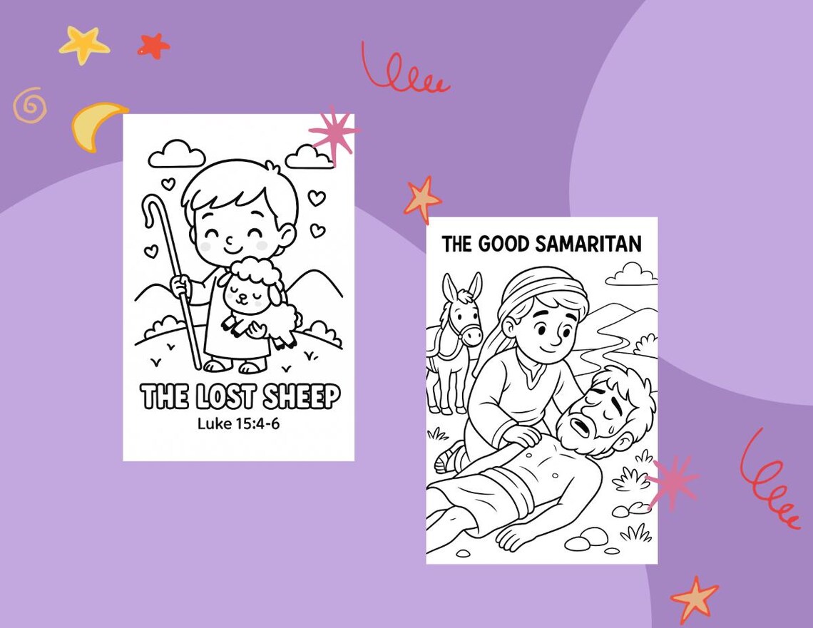 Printable Parables of Jesus Coloring Pages – Christian Bible Story ...