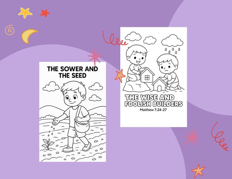 Printable Parables of Jesus Coloring Pages – Christian Bible Story ...