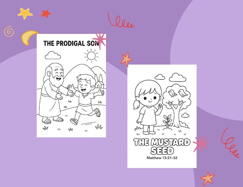 Printable Parables of Jesus Coloring Pages – Christian Bible Story ...