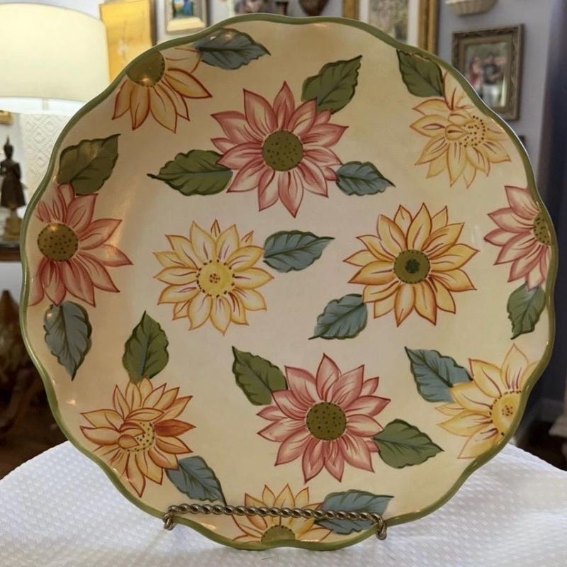 Daisy Pottery Platter - Etsy