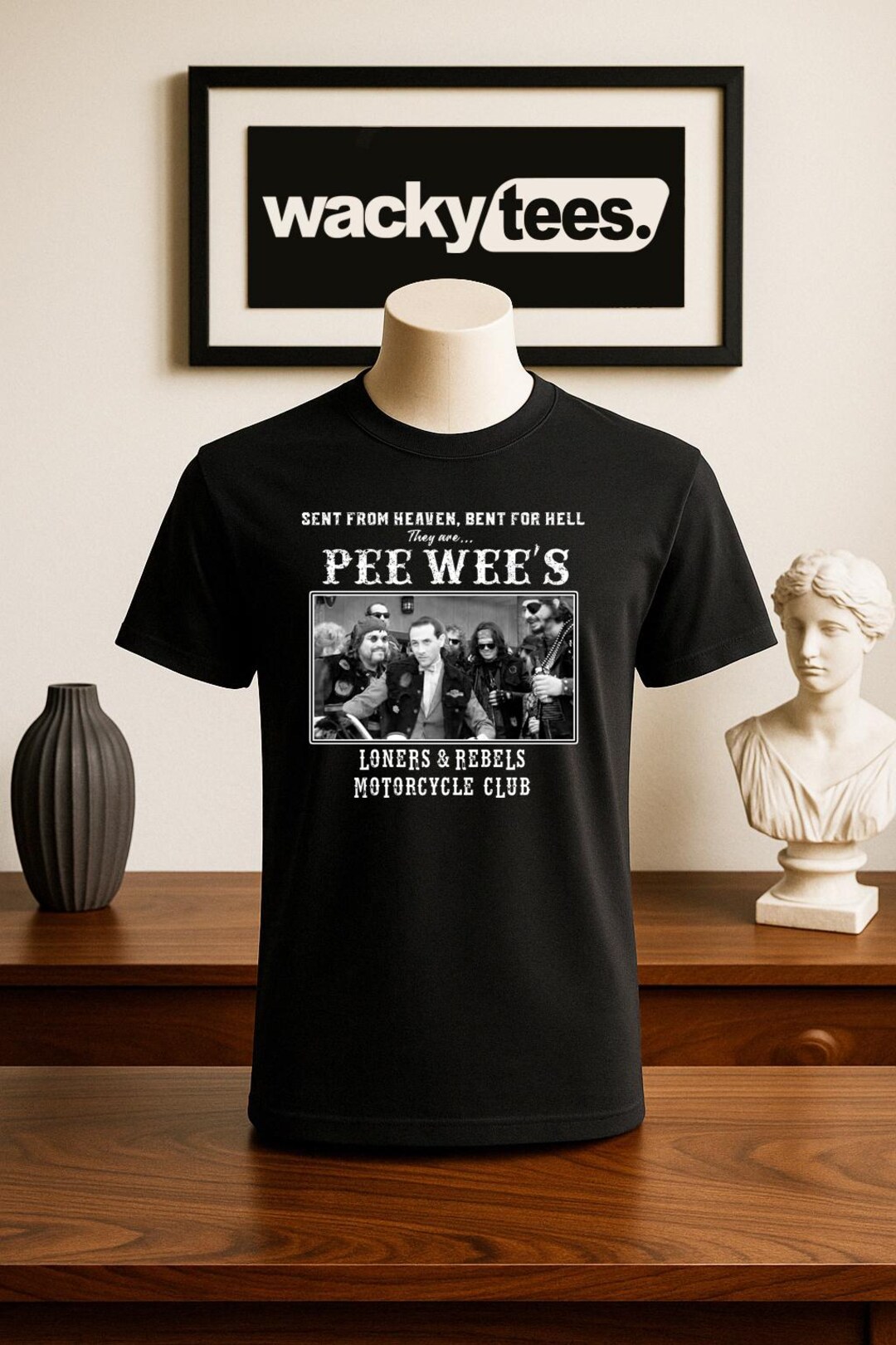 Pee Wee Herman Loners and Rebels Motorcycle Club Graphic Tee Shirt - Etsy