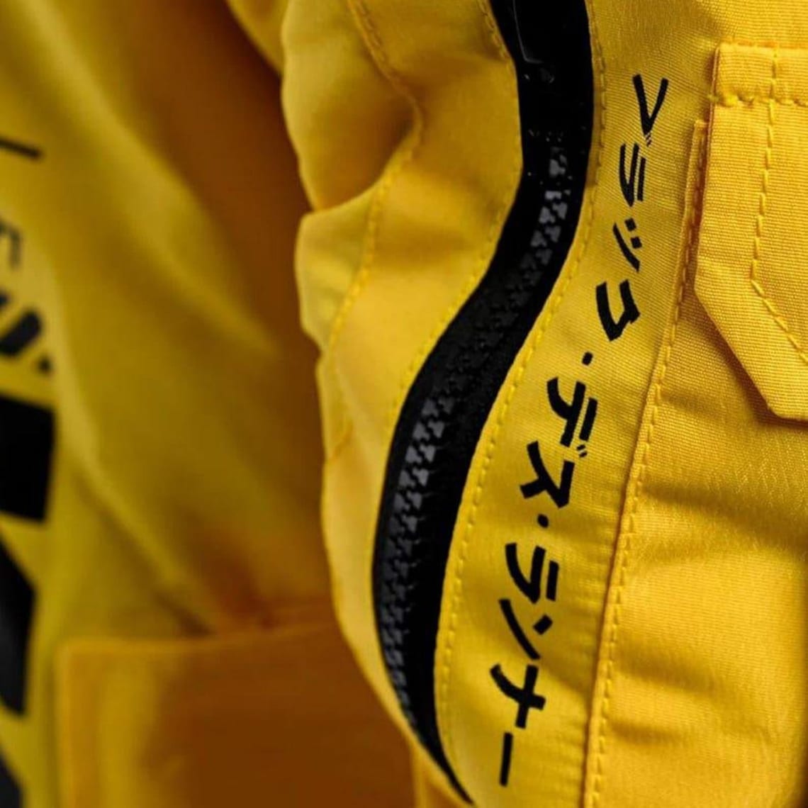 Cyberpunk Yellow Techwear Bomber Jacket – Black Tactical Outerwear With ...