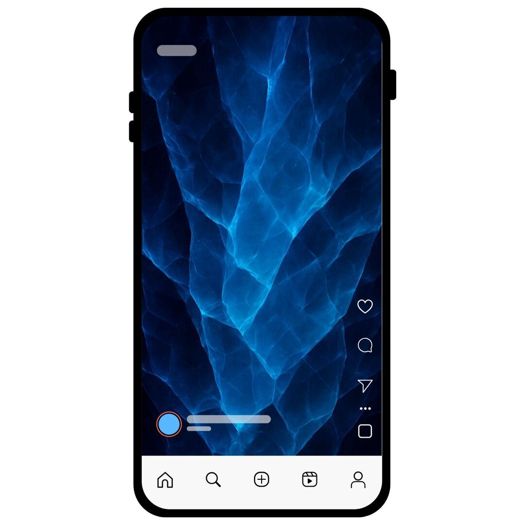 Deep Blue Ice Wallpaper - Luxury Crystal Phone Background - High-end ...