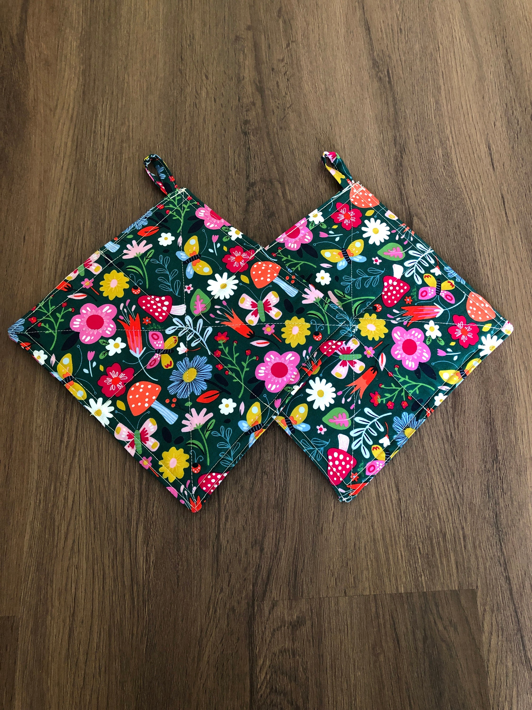 Quilted Hot Plate Holder Set Set of 2 Trivet Plate/dish - Etsy UK