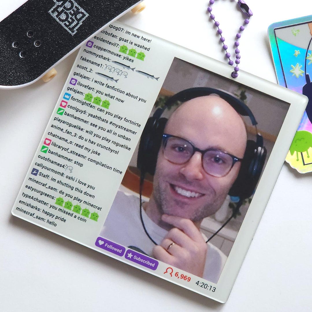 My Streamer | Photocard Holder Vtuber Streamer Acrylic Photo Frame - Etsy