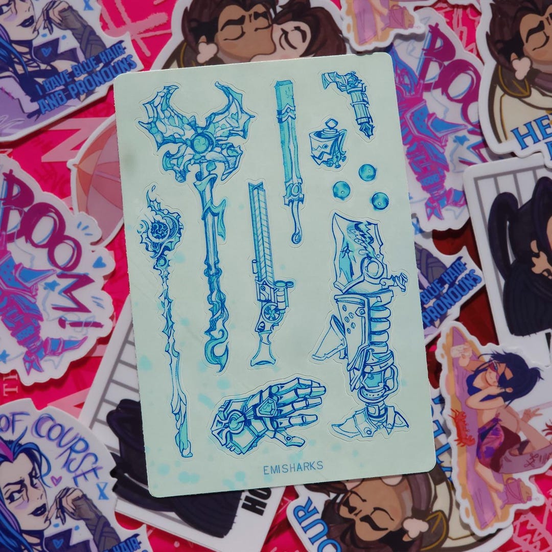 Arcane Sticker Sheet | Waterproof Vinyl Decal Stickers - Etsy
