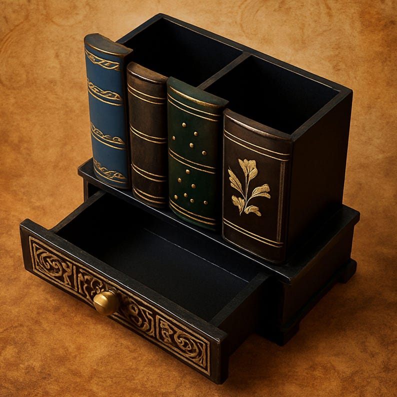 Customize Vintage Style Pen Holder | Decorative Desk Organizer Storage ...
