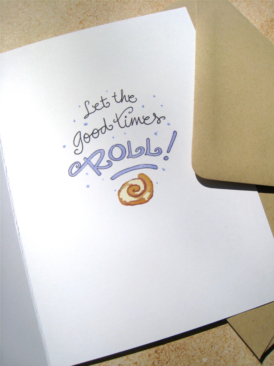 Cinnamon Roll Birthday Card Sweet Birthday Card Happy | Etsy