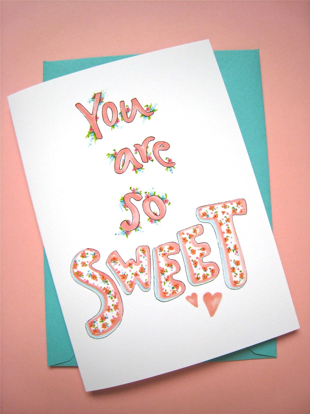Sweet Thank You Card Girlfriend Thank You Card Friendship Card Card for ...