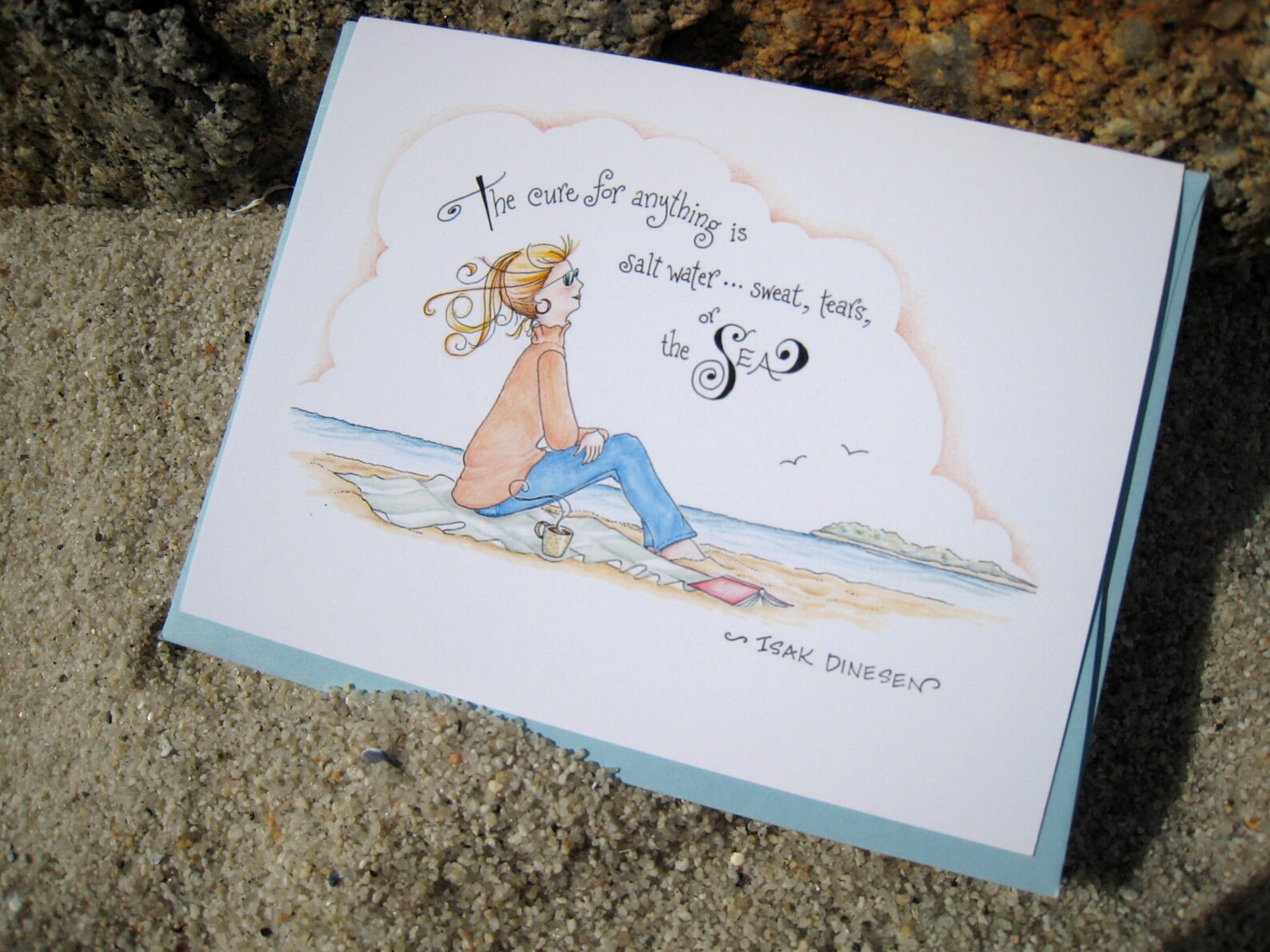 Seashore Note Cards Beach Cards Gift Stationery | Etsy