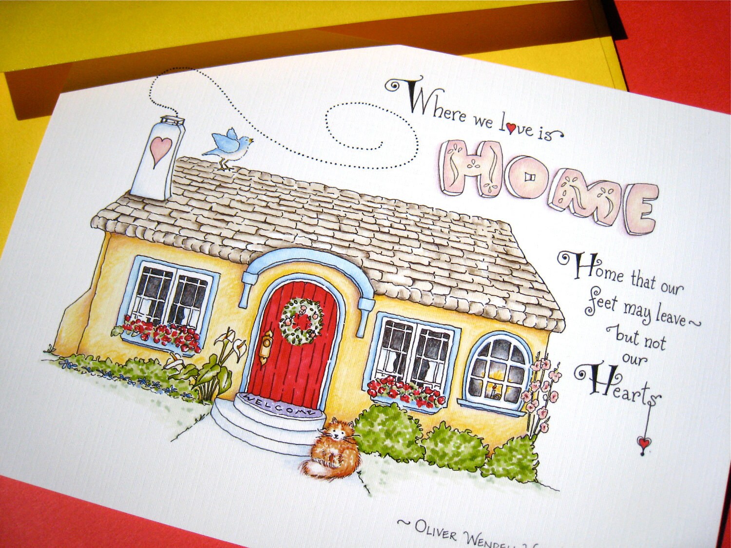 New Home Card Moving Card Cottage Card Housewarming | Etsy