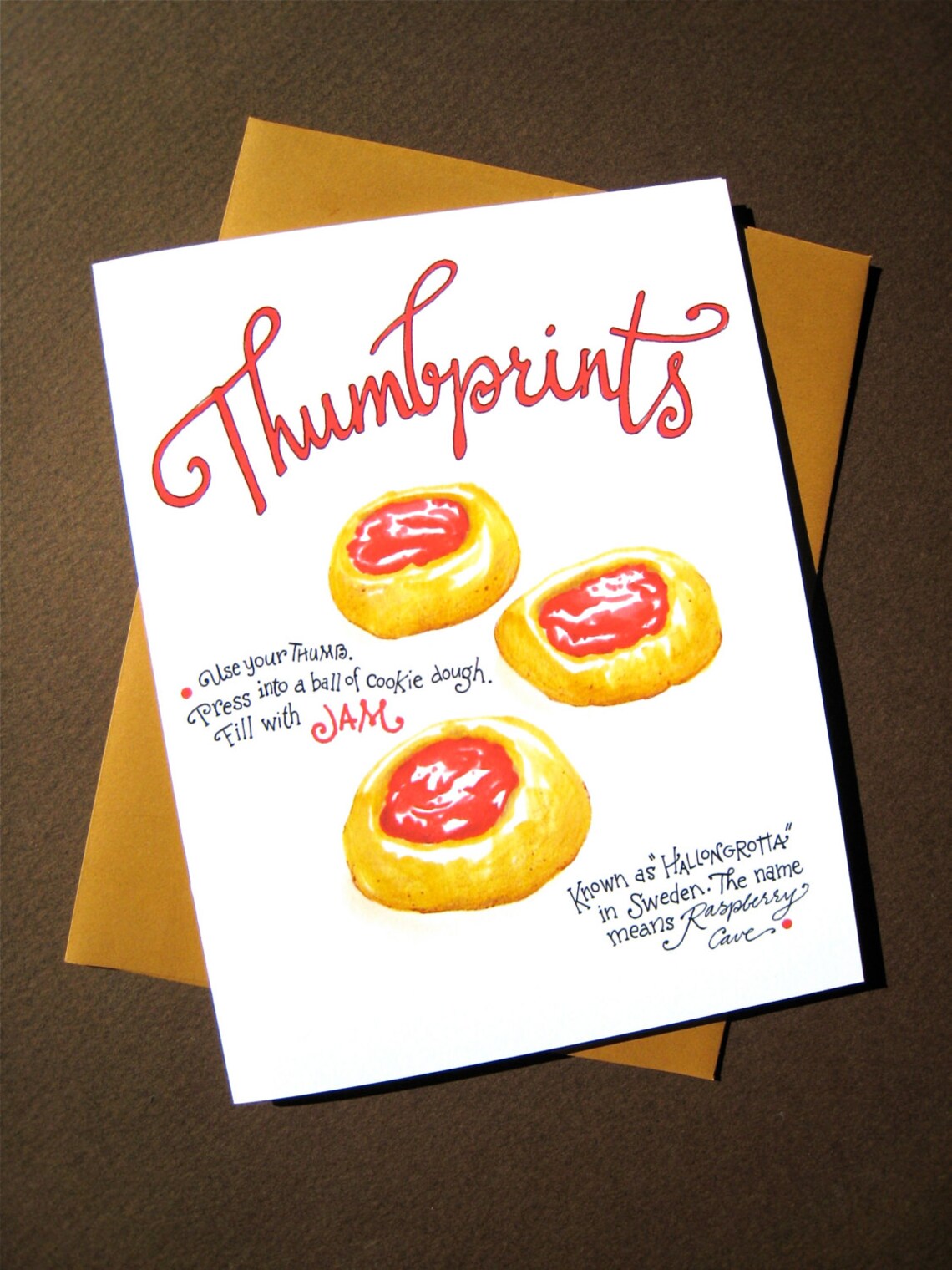 Cookie Note Cards Favorite Cookies Gift Stationery Gift - Etsy