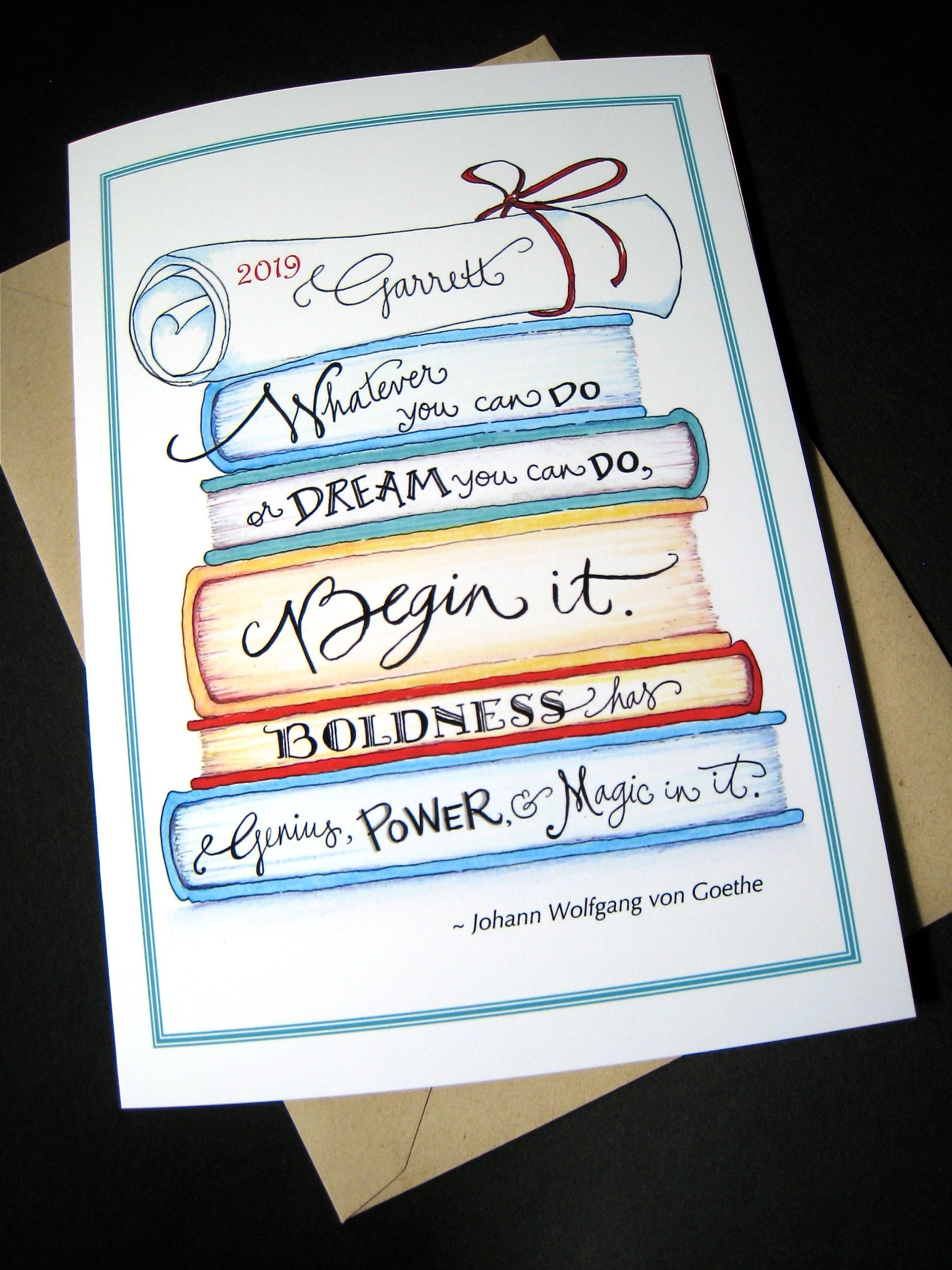 Graduation Card 2026 - Personalized Graduation - Inspirational ...