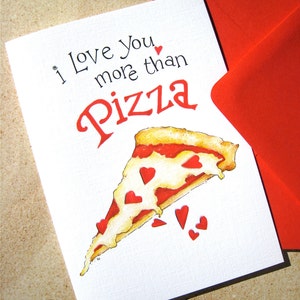 Pizza Love Card - Funny Love Card - Happy Anniversary - Valentines Day ...