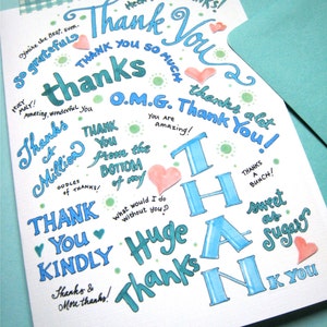 Funny Thank You Card - Thanks, OMG Thank You - Etsy