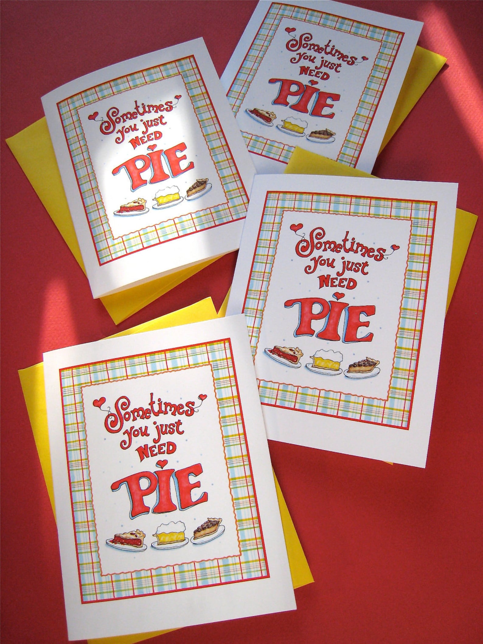 Pie Note Cards Gift for Baker Boxed Note Cards Pie Cards - Etsy